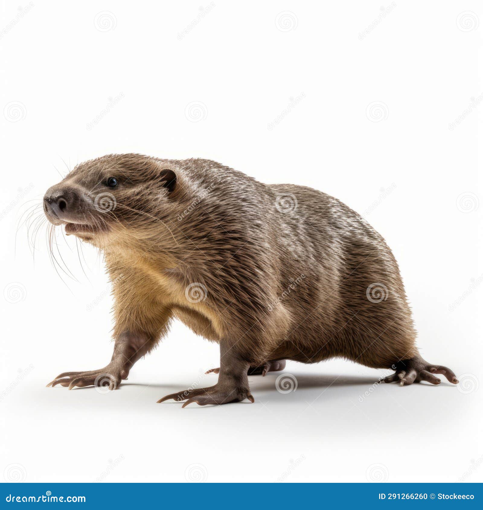 Professional 8k Uhd Photo of a Mole in Movement on White Background ...