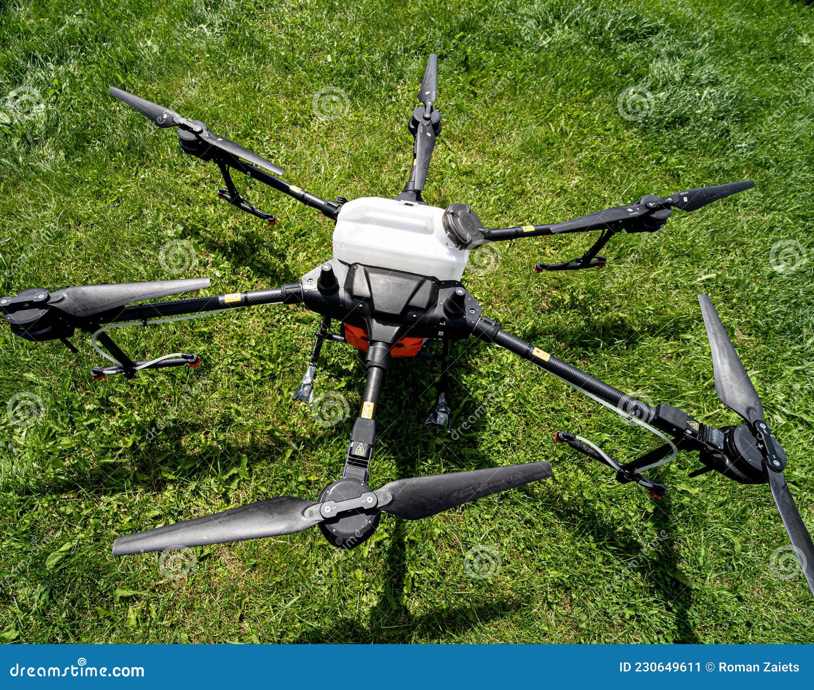 Professional Agriculture Drone on the Green Field Editorial Photo ...