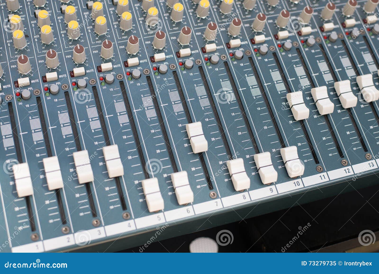 Professional Amplifier for Sound Equipment, Stock Image - Image of hear ...