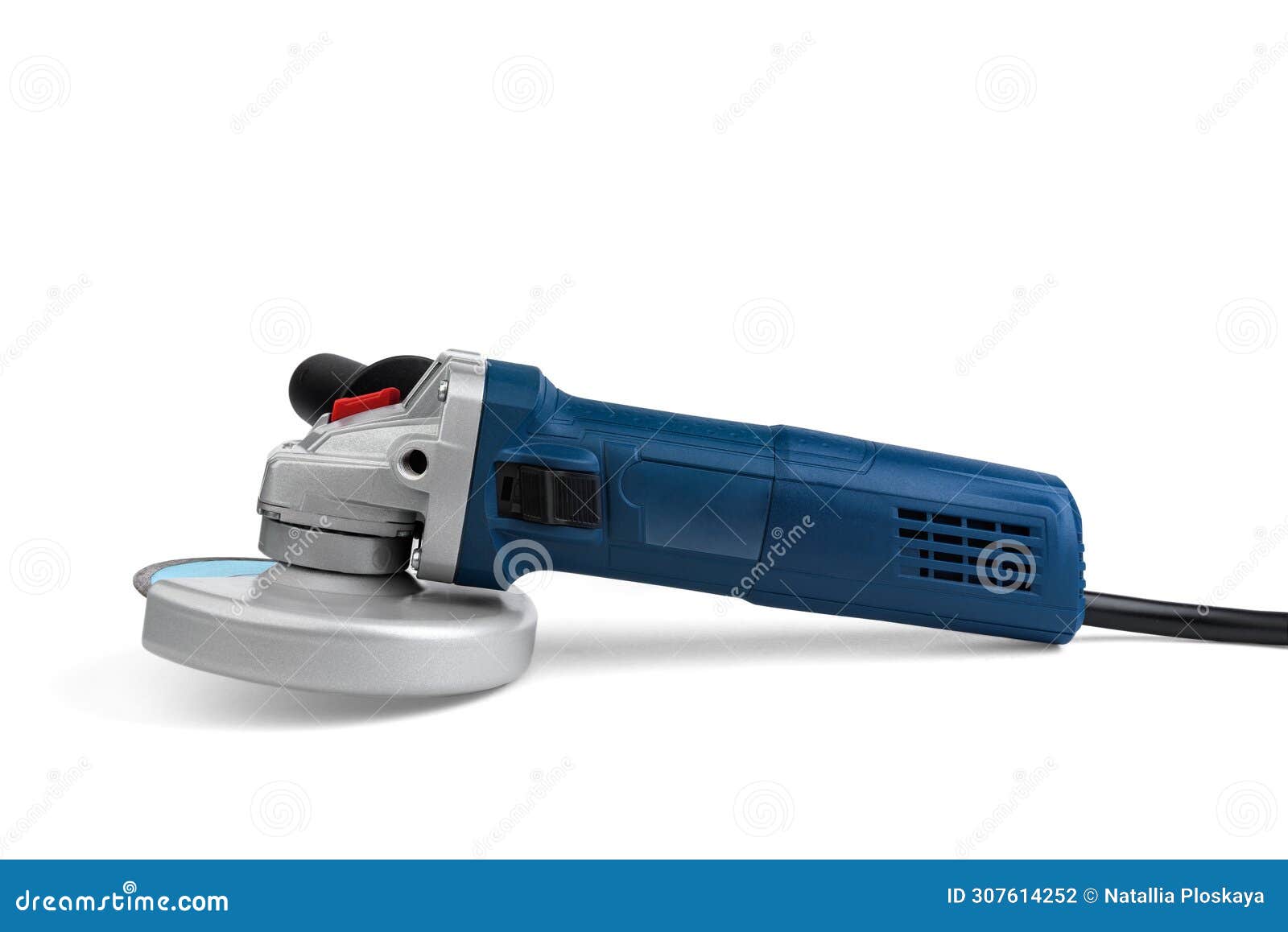 Professional Angle Grinder Isolated on White Background. Stock Photo ...