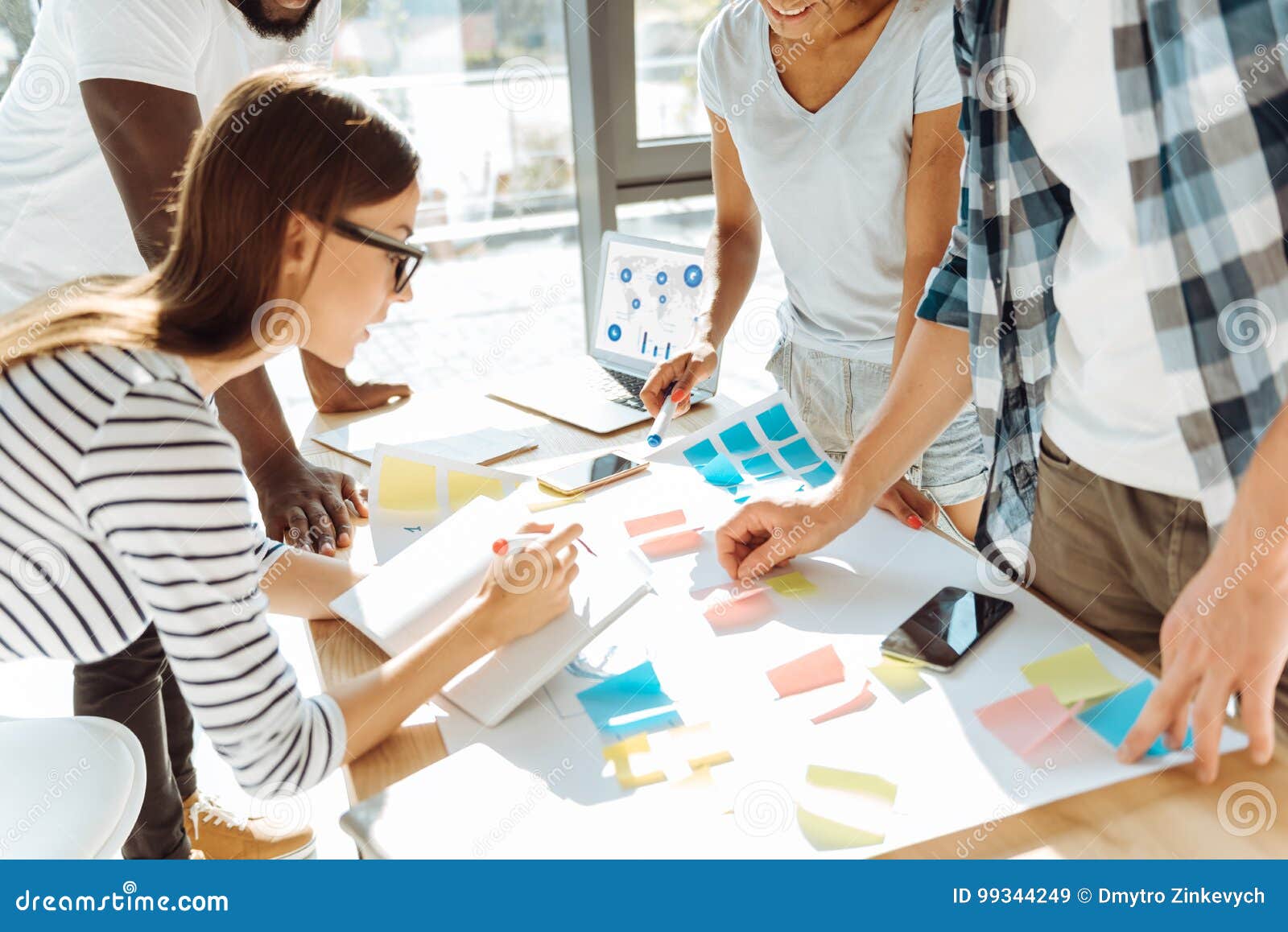 Professional Young People Working on the Project Stock Image - Image of ...