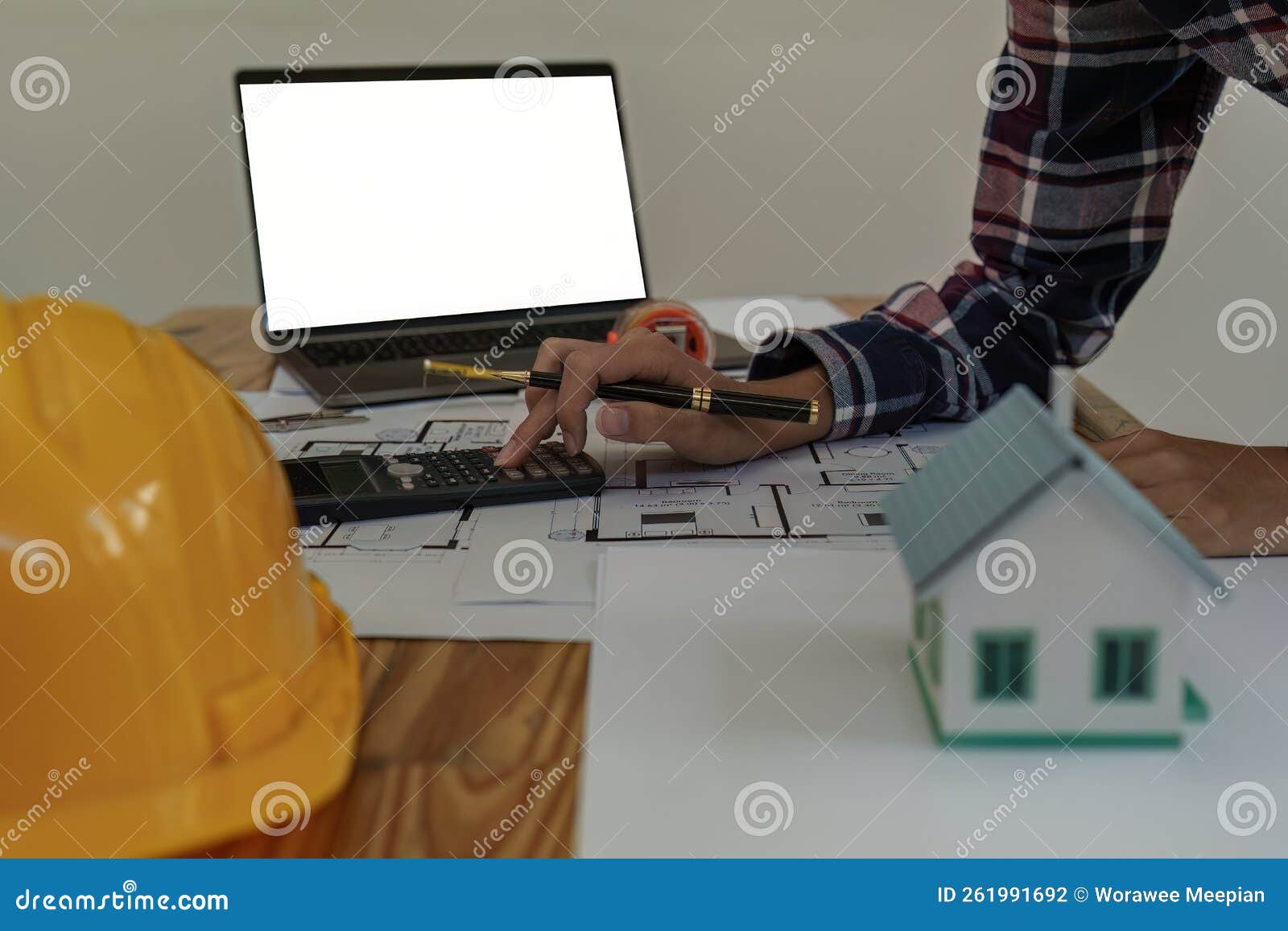 Professional Architect Designer Structural Engineer Working with ...