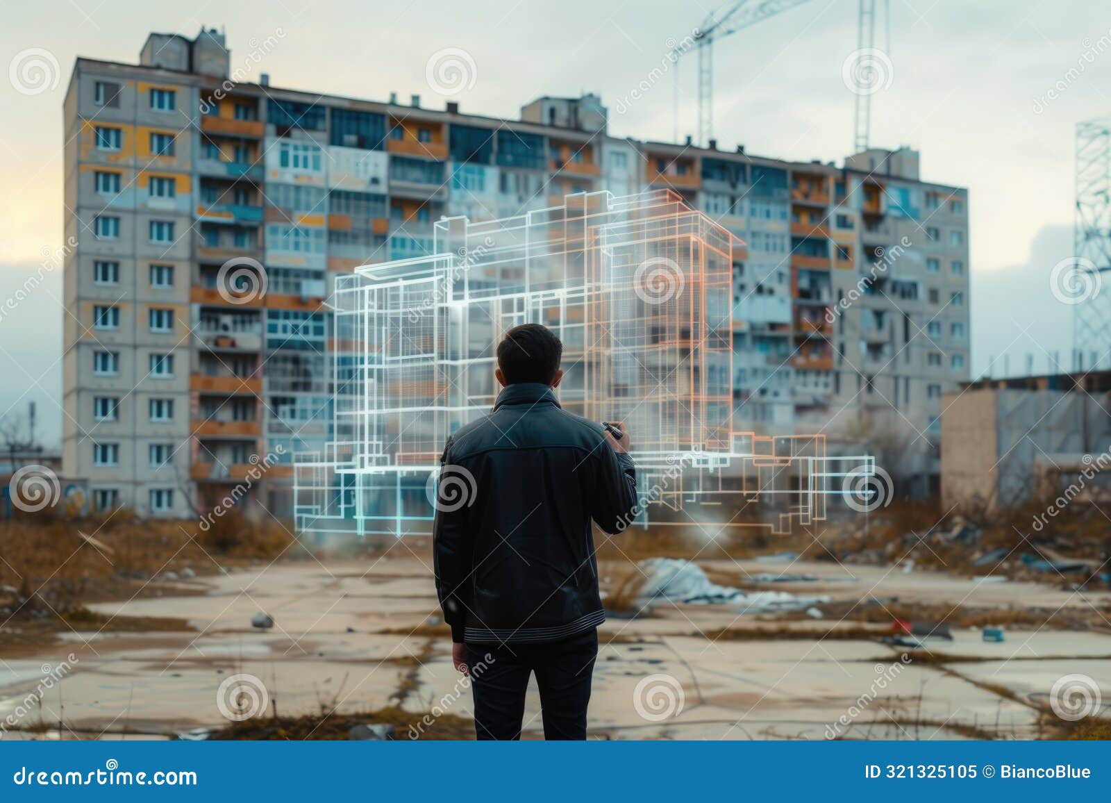 Architect Design Building Construction by Using Visual Reality Goggles ...