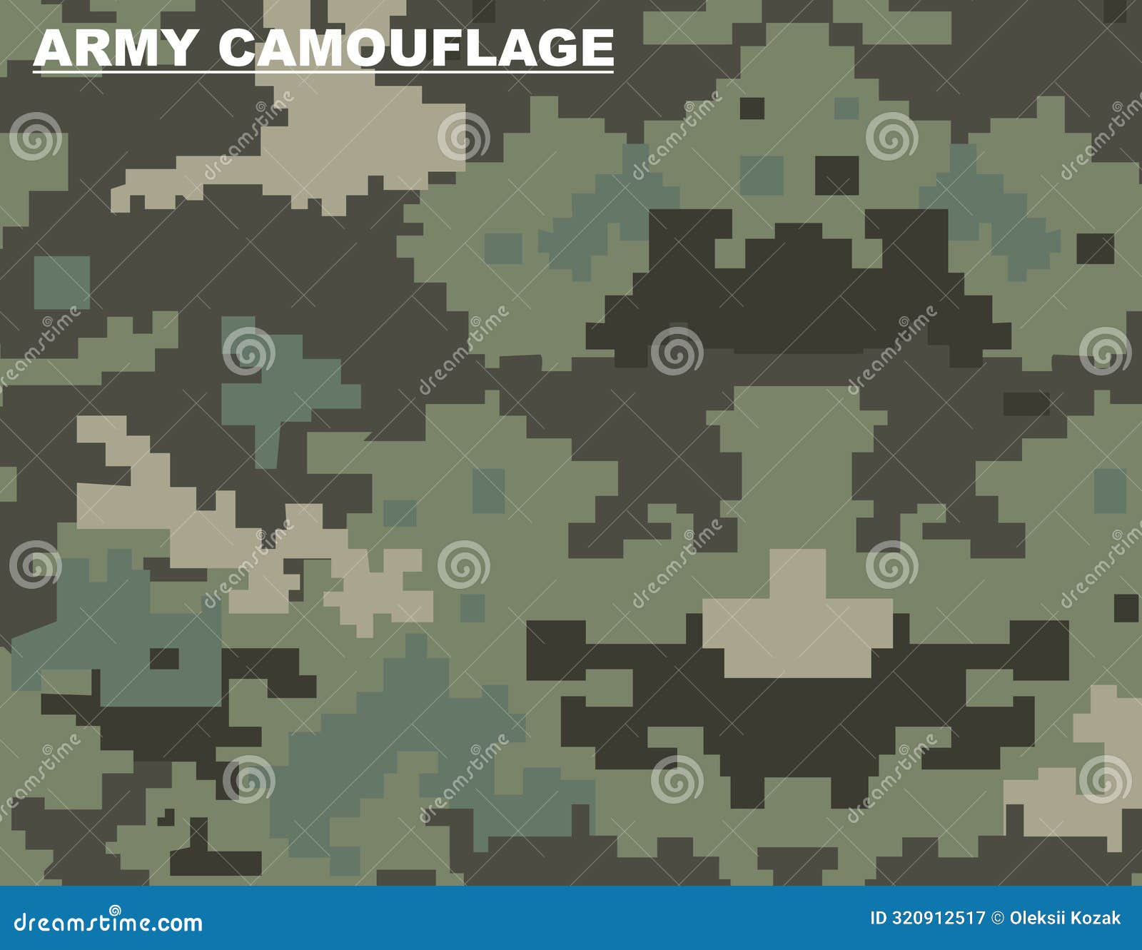 Professional Army Pixel Camo for Your Make or Design. Vector ...