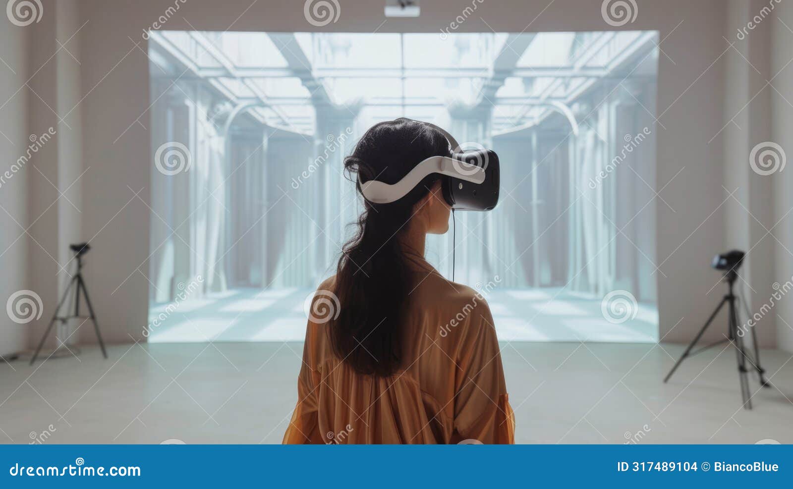 Professional Artist Looking and Impressing Digital Art at Art Studio ...