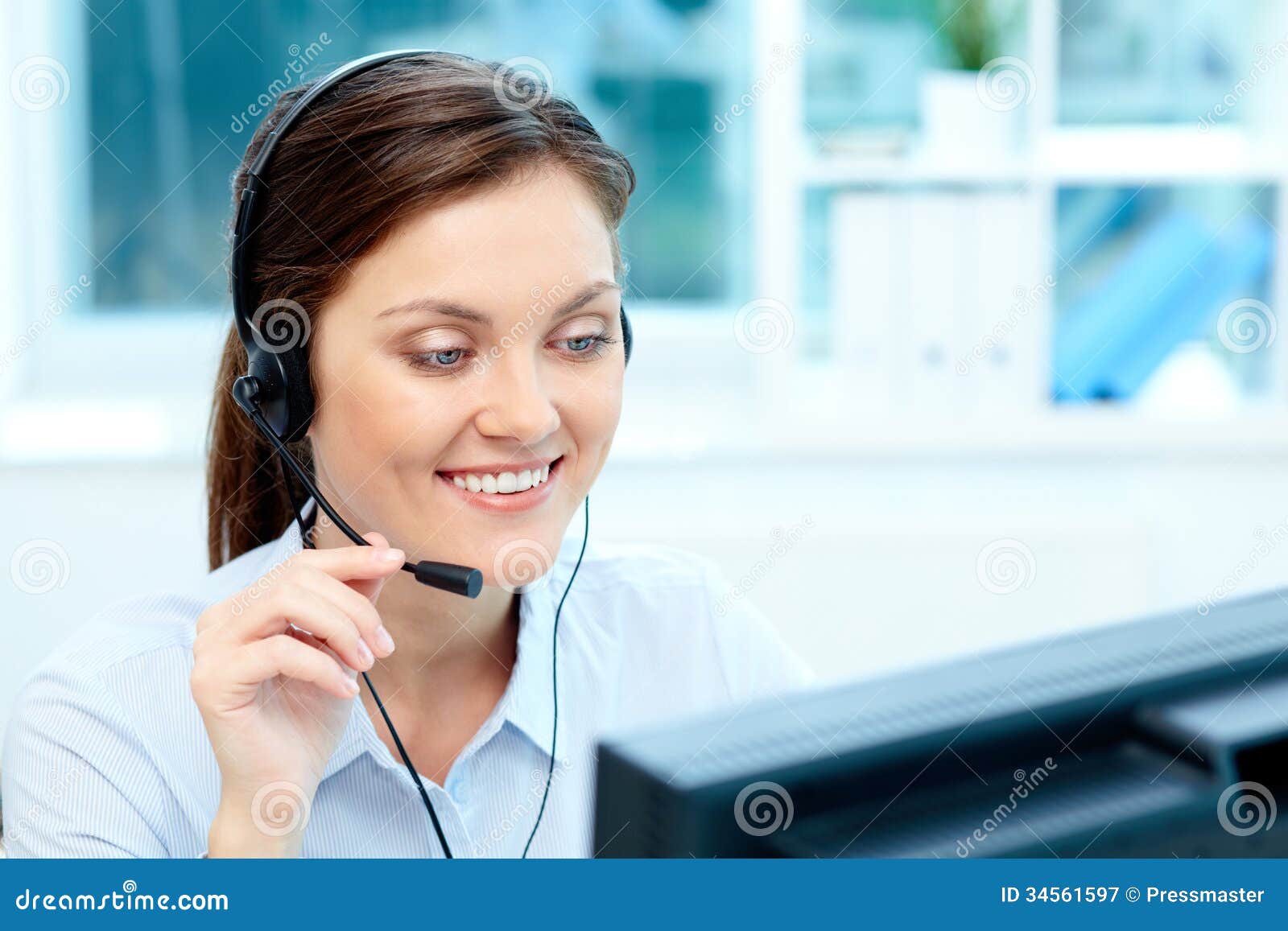 Professional assistance stock image. Image of businesswoman - 34561597