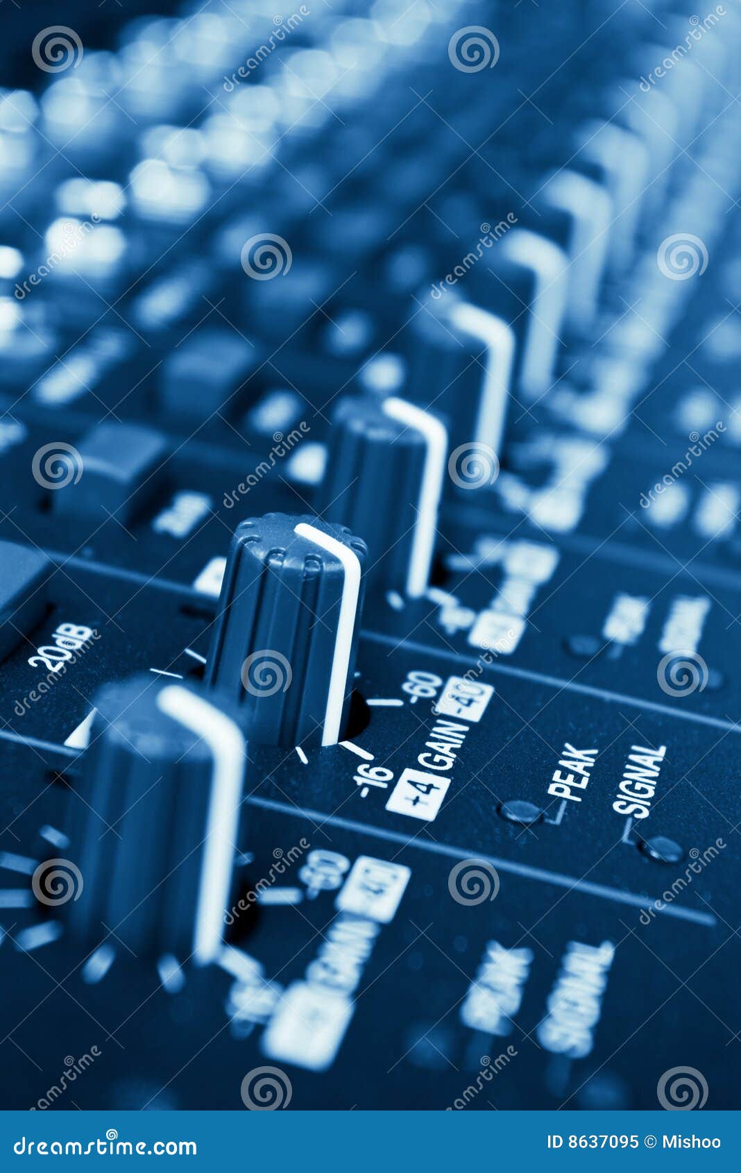 Professional audio stock image. Image of channel, broadcast - 8637095