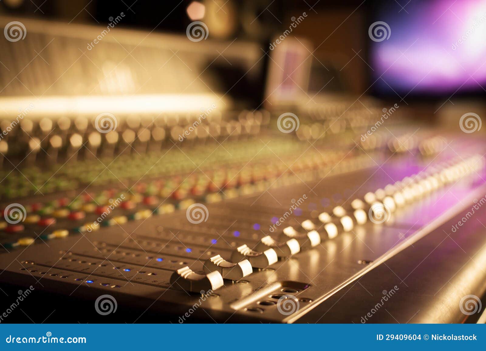Professional Audio Equipment in Studio Stock Photo - Image of mixing ...