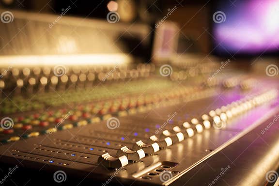 Professional Audio Equipment in Studio Stock Photo - Image of mixing ...