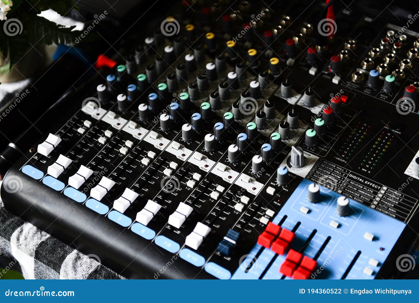 Professional Audio Mix Sound Control Panel Console - Sound Technician ...