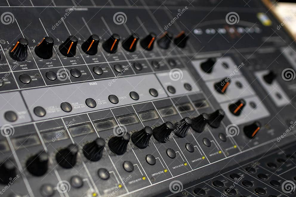 Professional Audio Mixer and Amplifier with Different Knobs for Stock ...