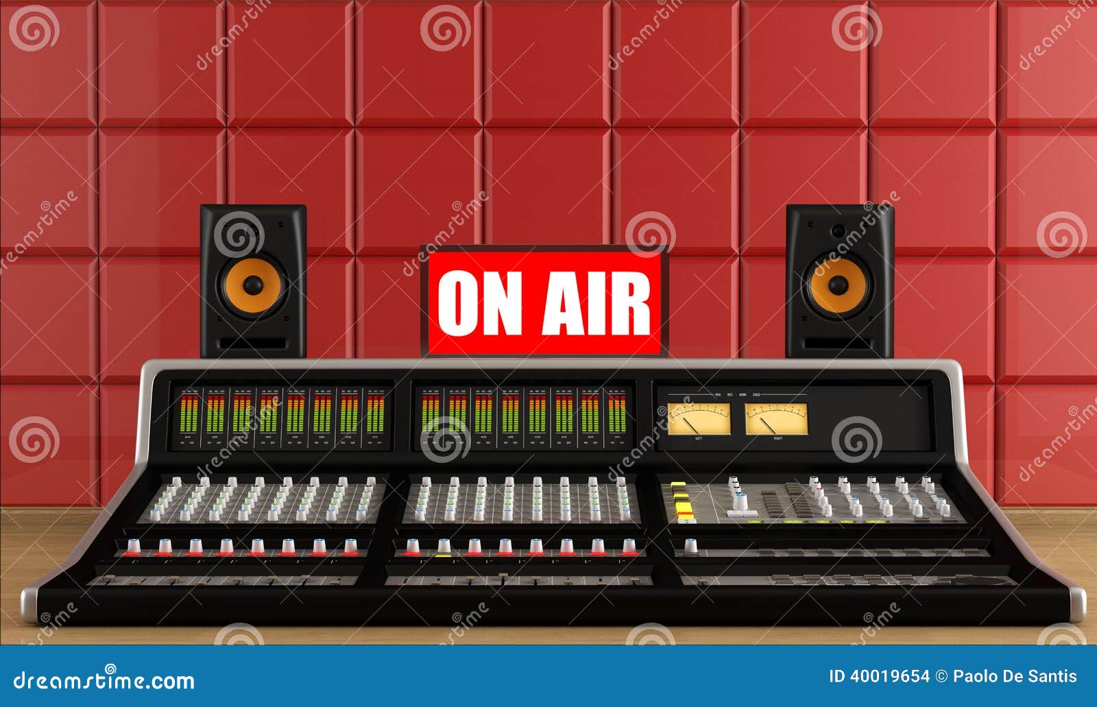 Audio Mixer Dials. Volume Adjustment Levels Metal Knobs And Slider ...