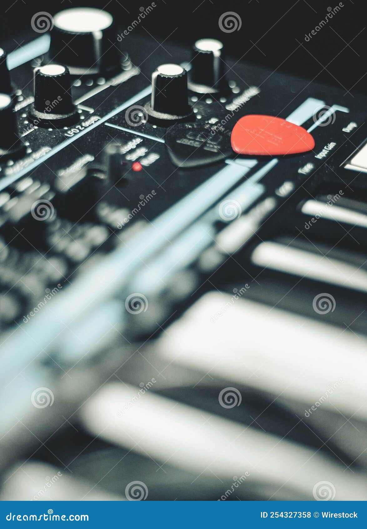 Professional Audio Mixing Console with Dim Lights Stock Photo - Image ...