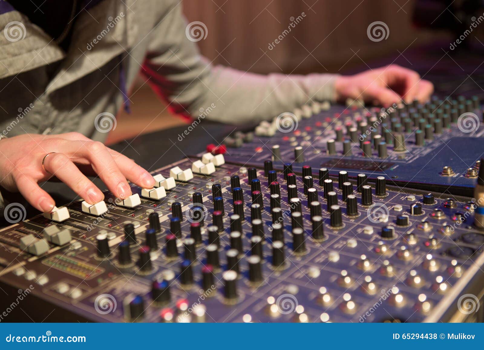 Professional Audio Mixing Console Stock Photo - Image of board ...