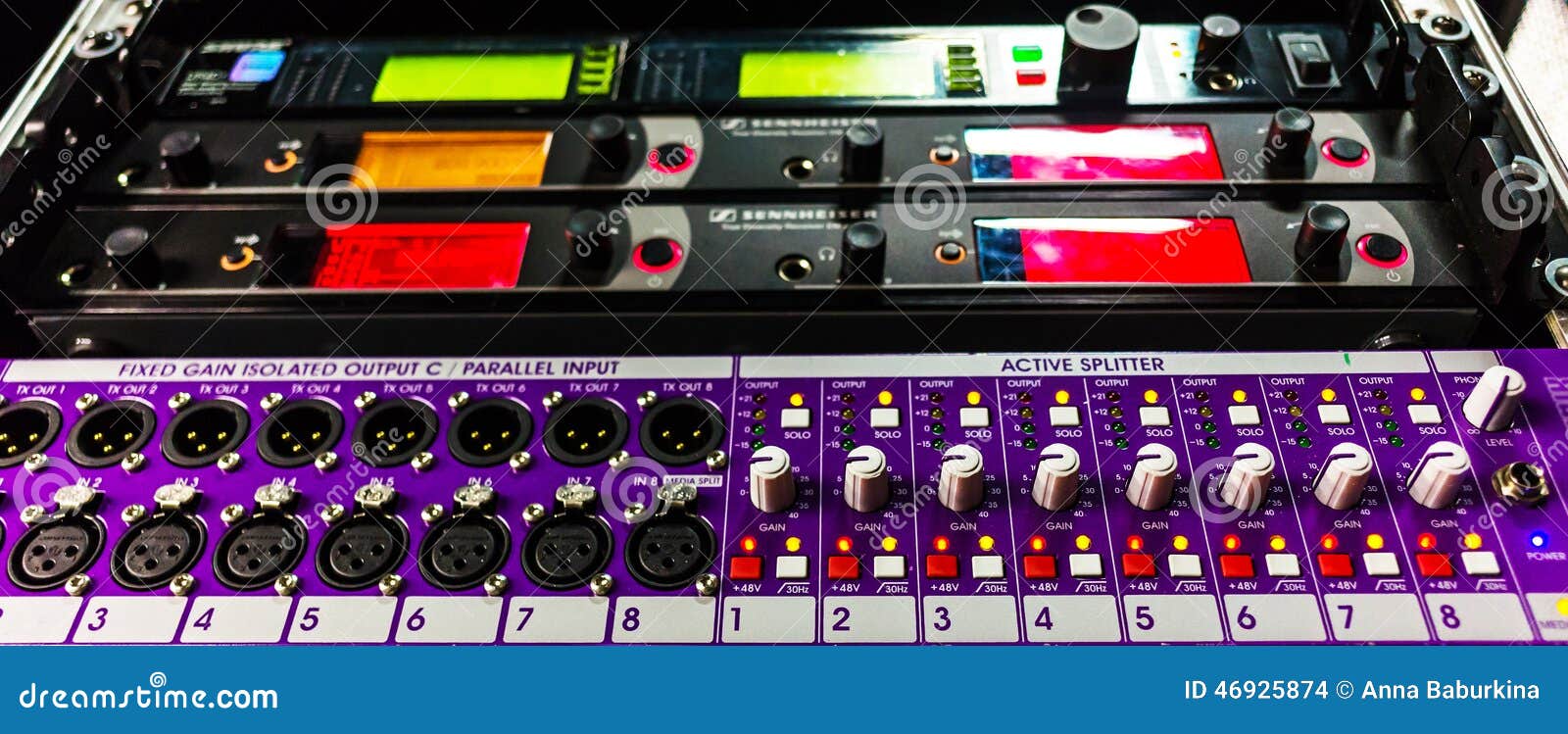 Professional Audio Sound Equipment Stock Photo - Image of equipment ...