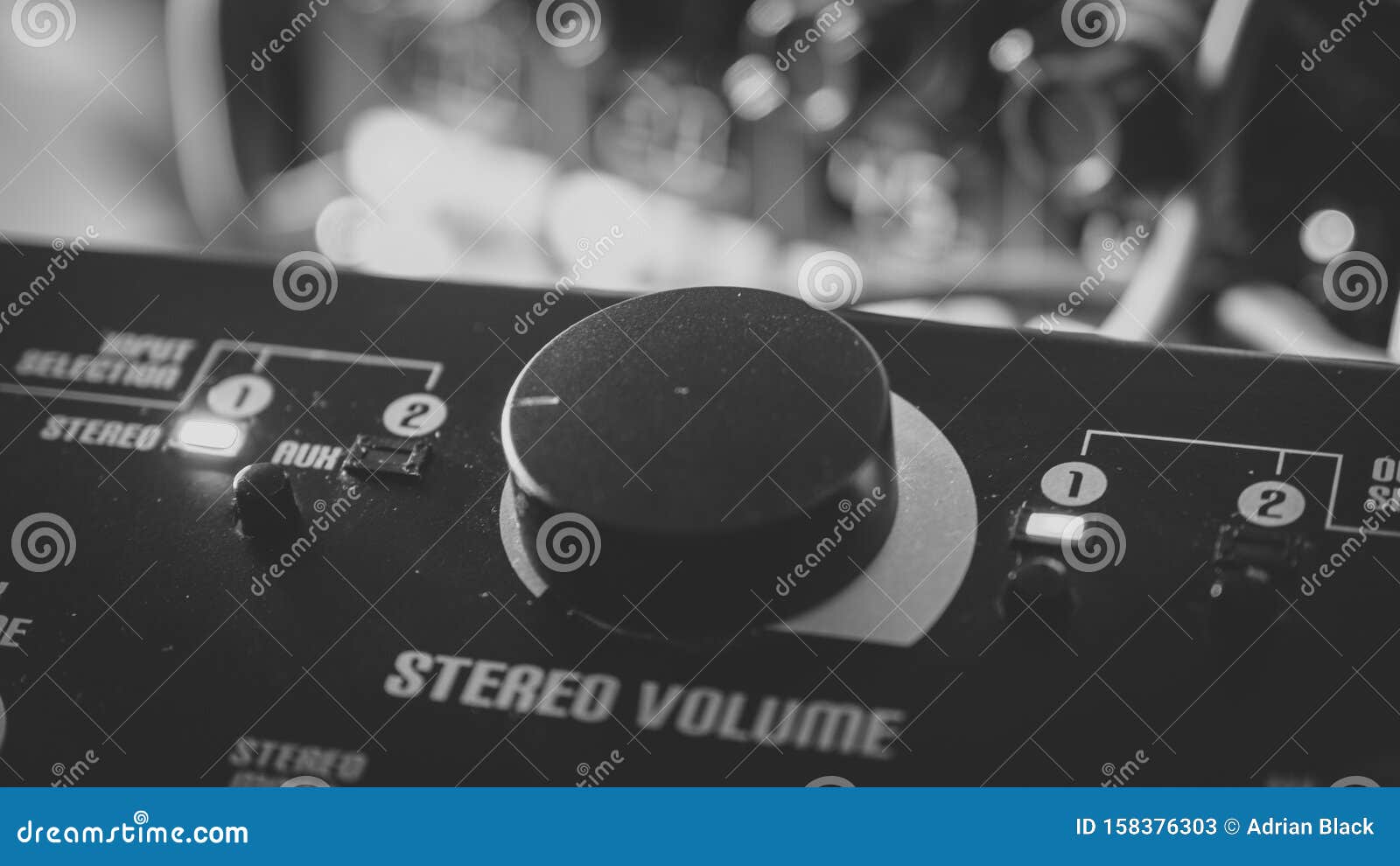 Professional Preamp in Studio Stock Image - Image of yellow, control ...