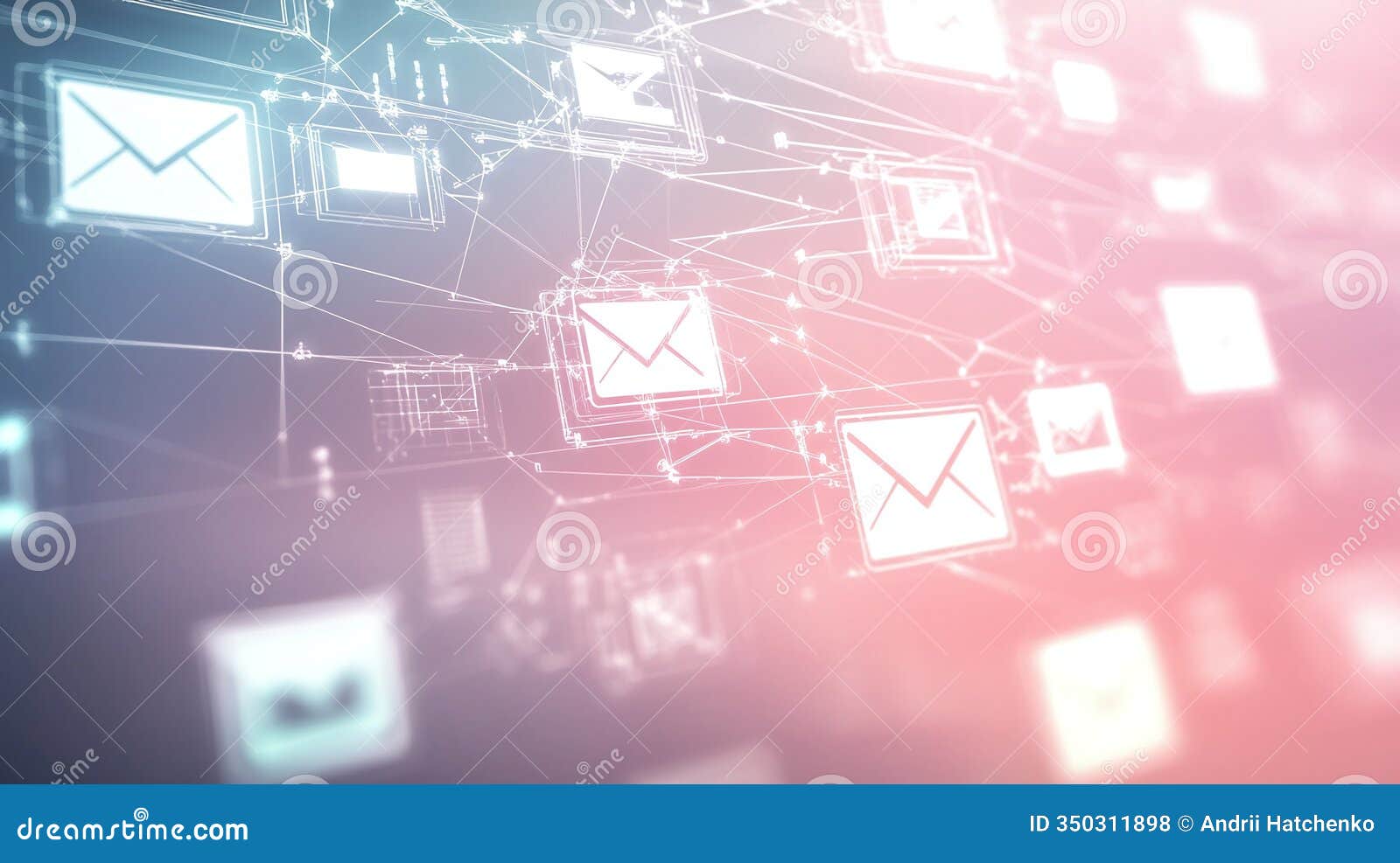 Professional Background with Subtle Message and Notification Symbols ...