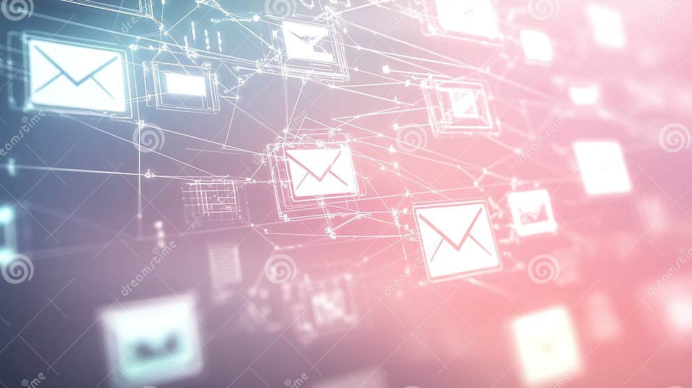 Professional Background with Subtle Message and Notification Symbols ...