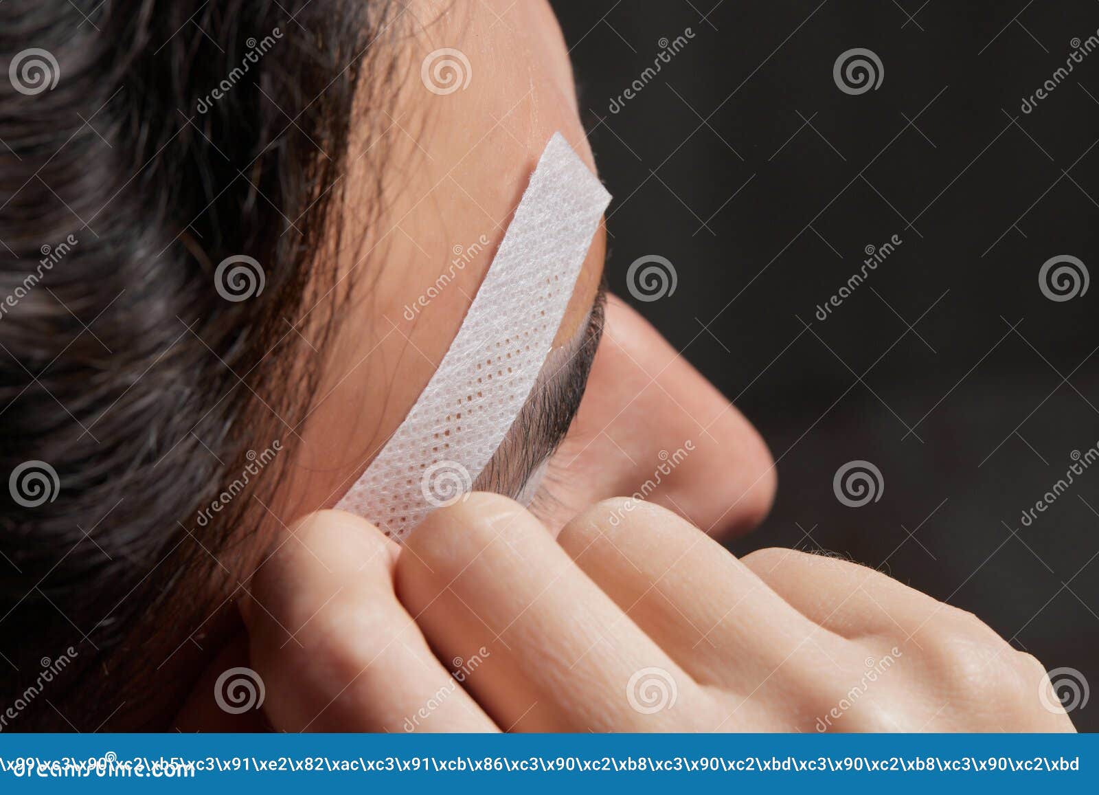 Professional Barber Doing Threading Procedure and Correcting Shape of ...