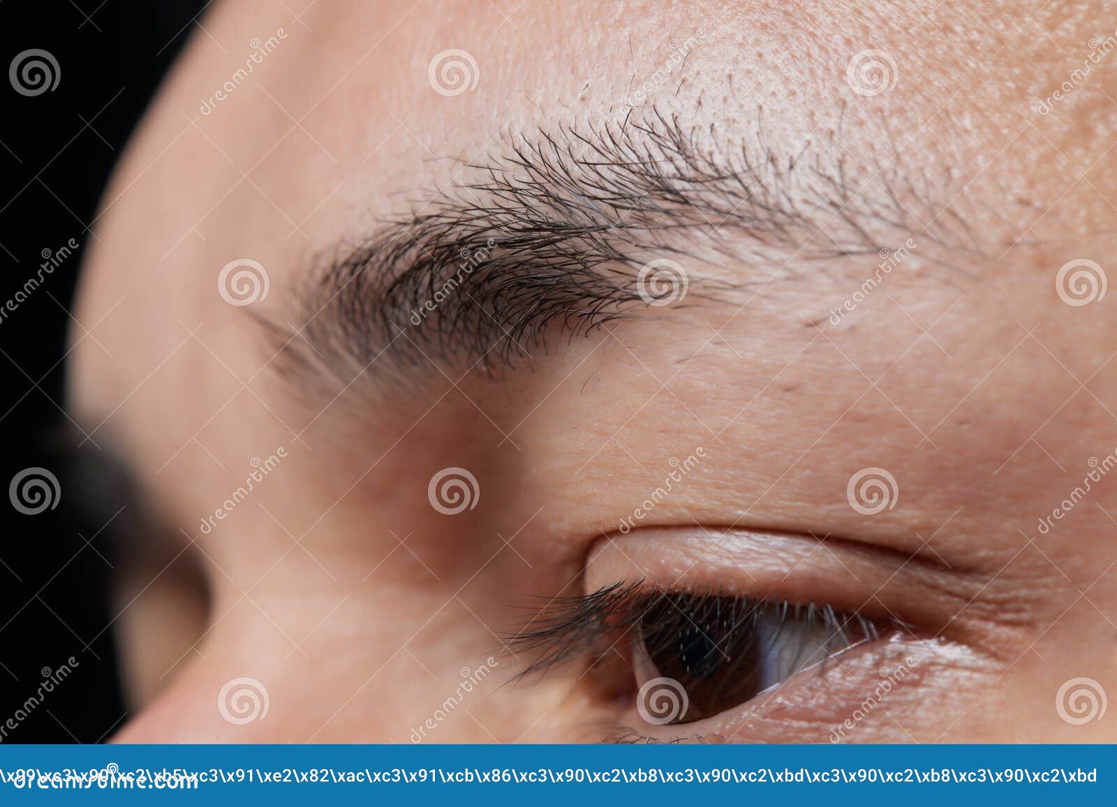 Professional Barber Doing Threading Procedure and Correcting Shape of ...