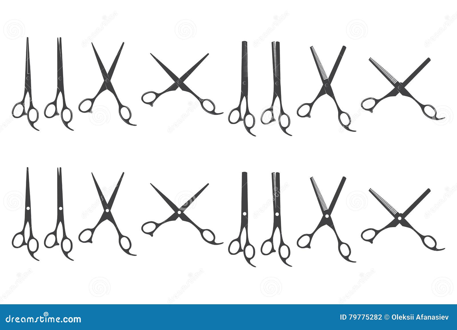 Professional Barber Scissors Stock Vector - Illustration of barbershop ...