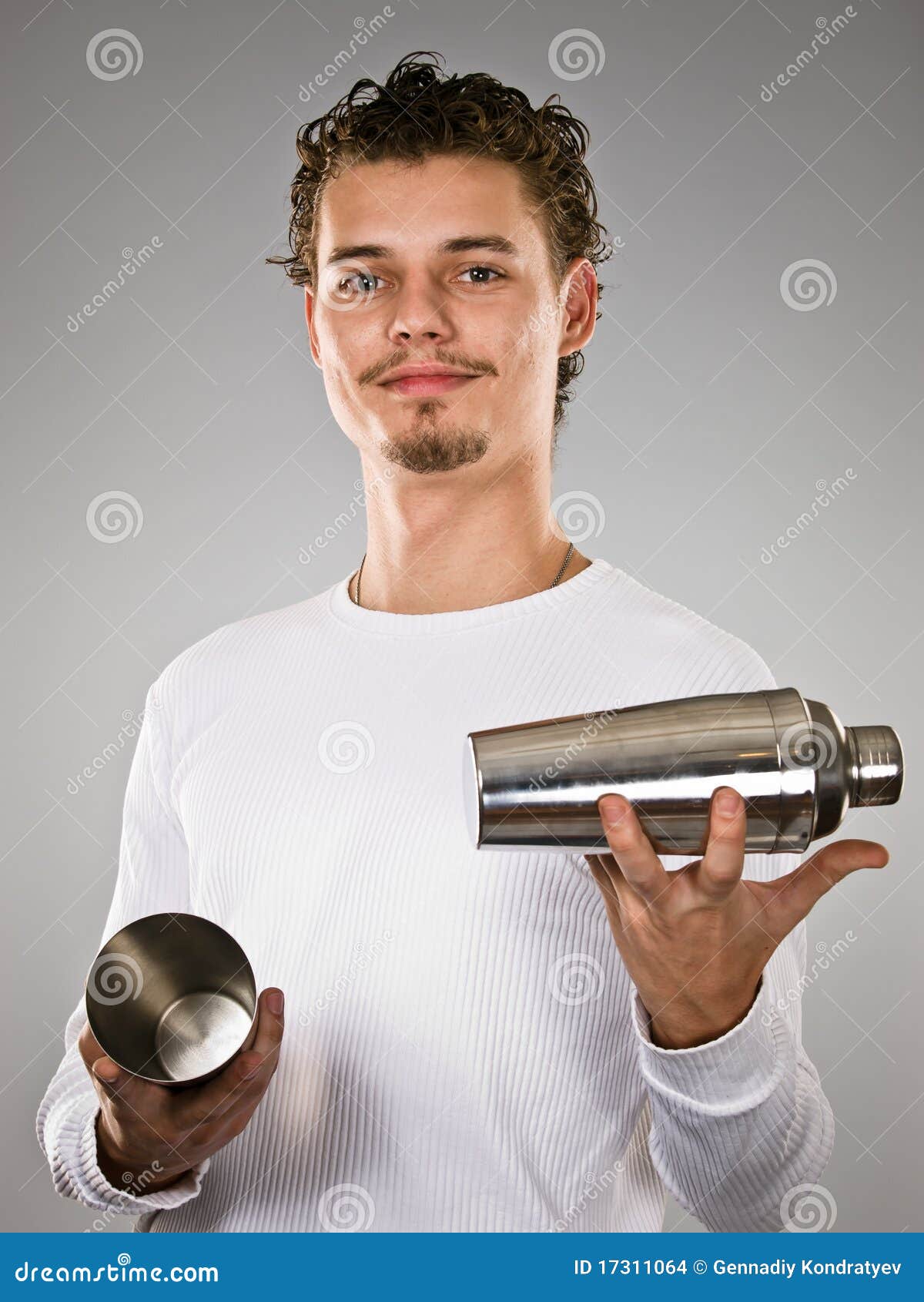 Professional barman stock photo. Image of merry, beverage - 17311064