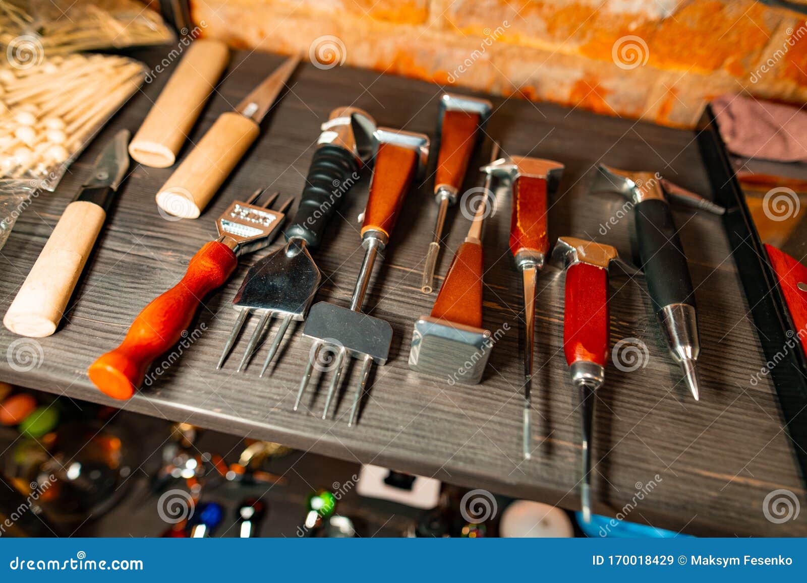 Professional Bartender Equipment Such As Different Instruments for the ...