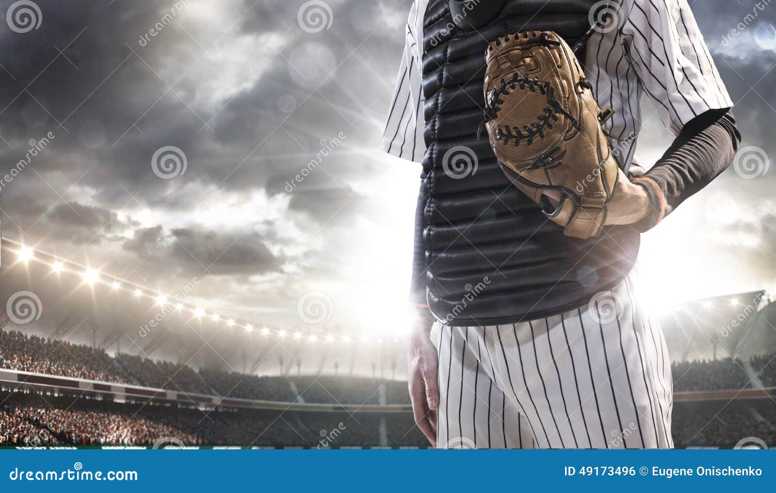 Professional Baseball Player in Action Stock Photo - Image of ...