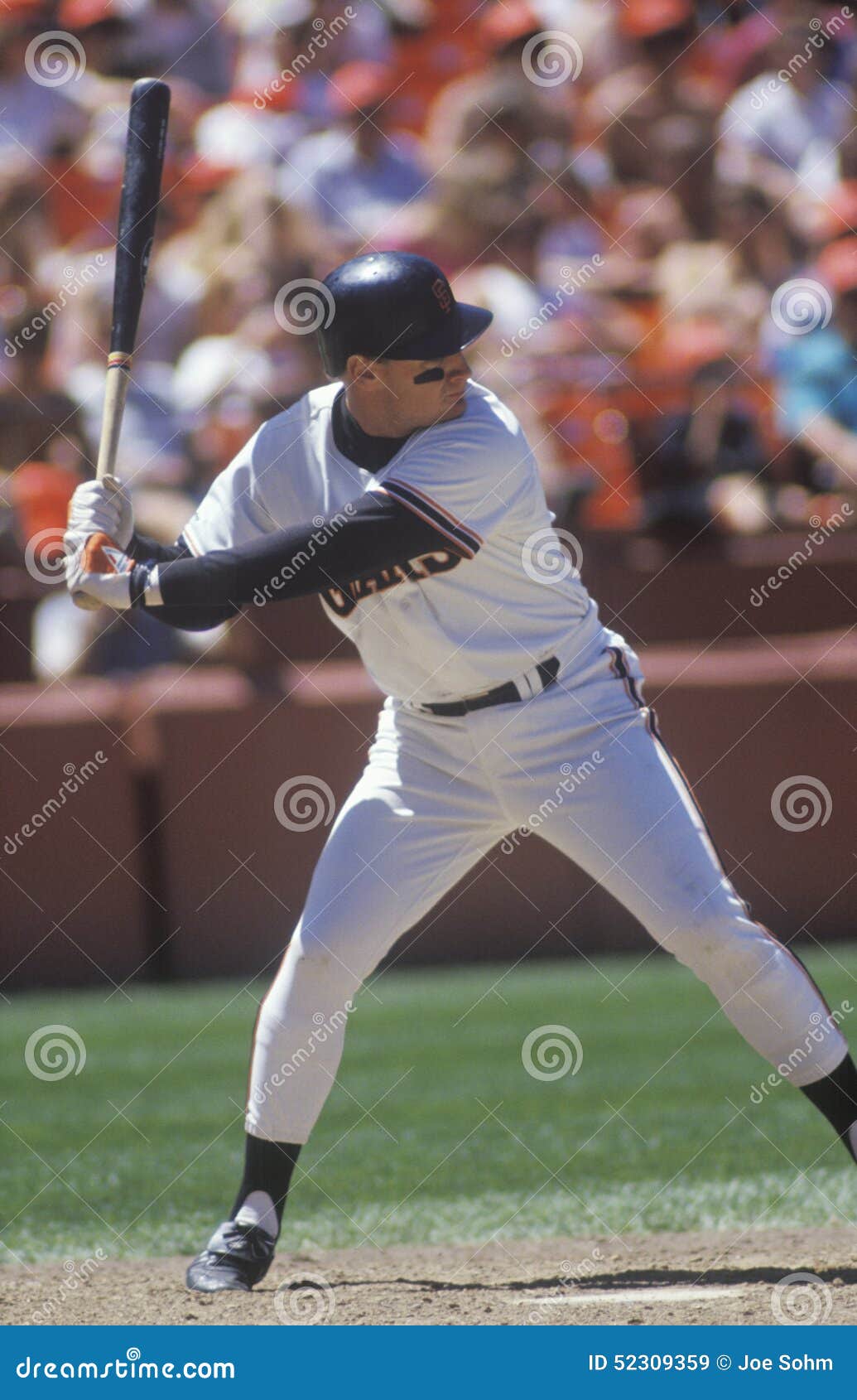 Professional Baseball Player Will Clark Up at Bat, Candlestick Park, CA ...