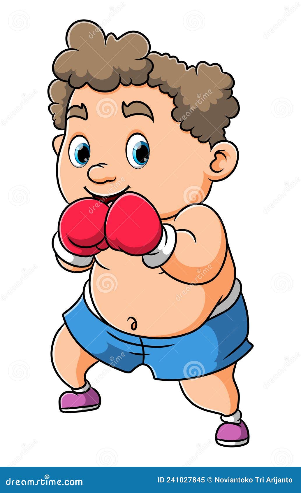 The Professional Big Boy is Doing the Boxing the Boxing Gloves Stock ...