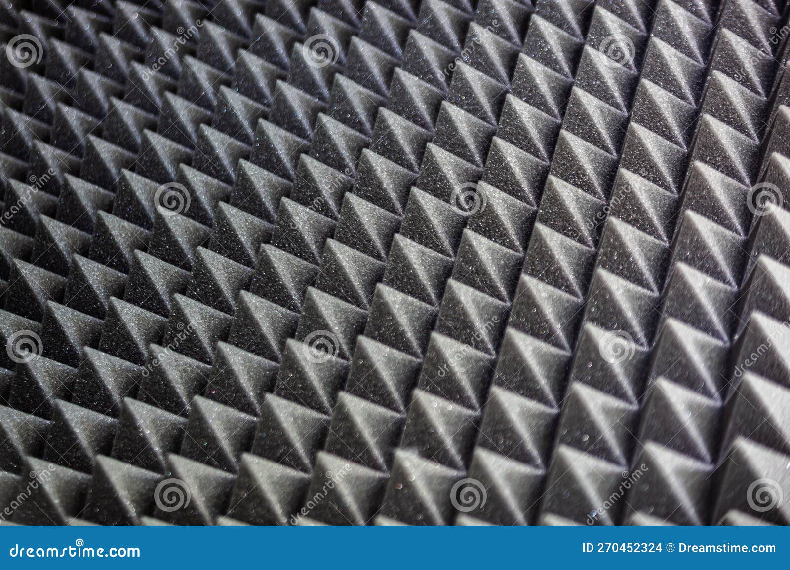 Professional Black Soundproofing with Patterns Stock Photo - Image of ...