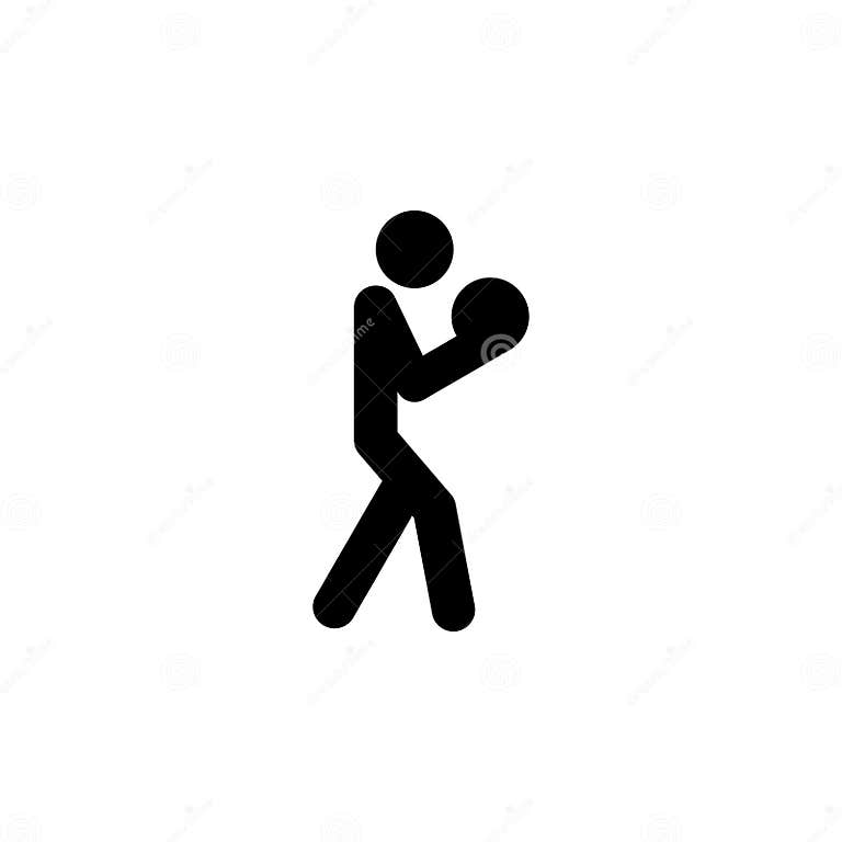 Professional Bowling Player Throw Ball Flat Vector Icon Stock Vector ...