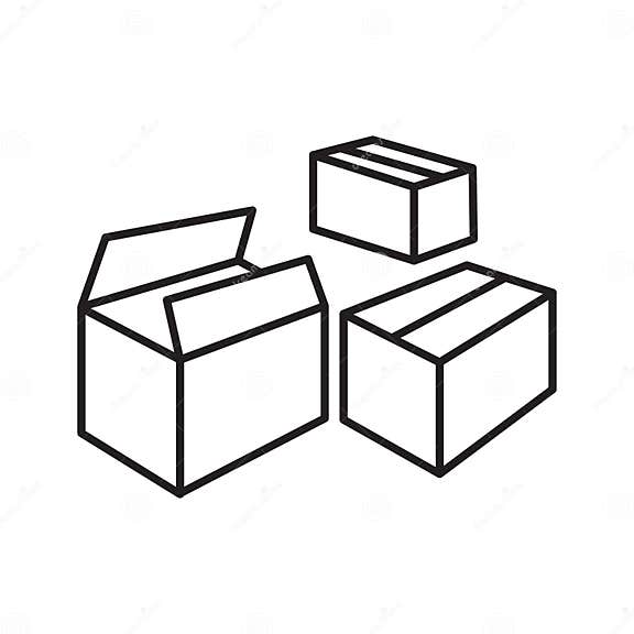 Professional Box Line Art Vector Image Stock Illustration ...