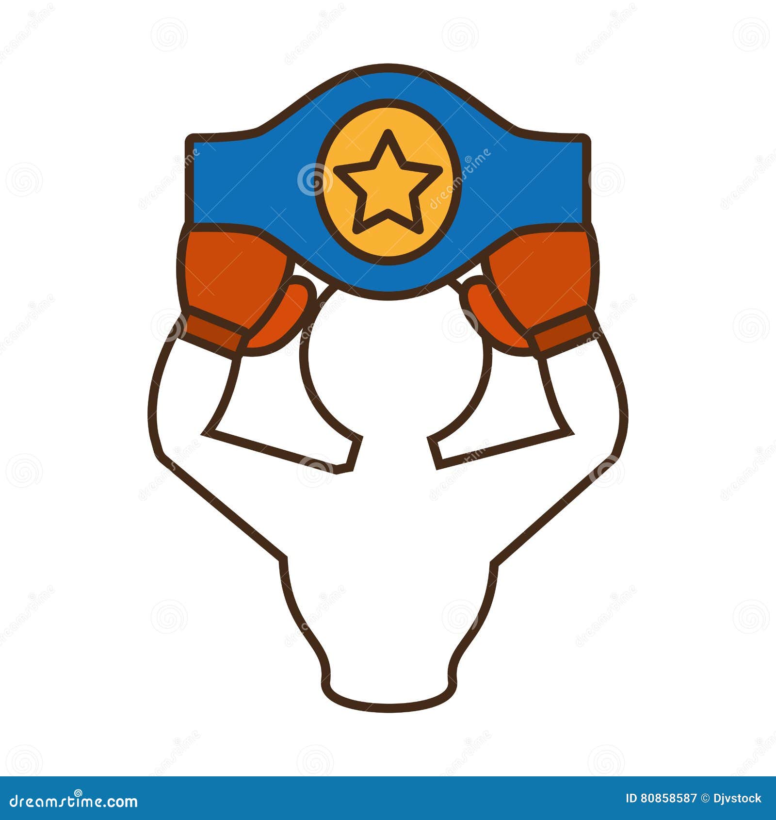 Professional Boxer Avatar Icon Stock Vector - Illustration of action ...
