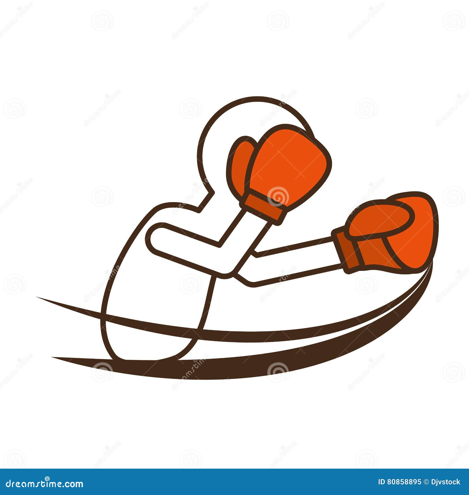 Professional Boxer Avatar Icon Stock Vector - Illustration of sporty ...