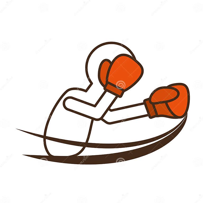 Professional Boxer Avatar Icon Stock Vector - Illustration of sporty ...