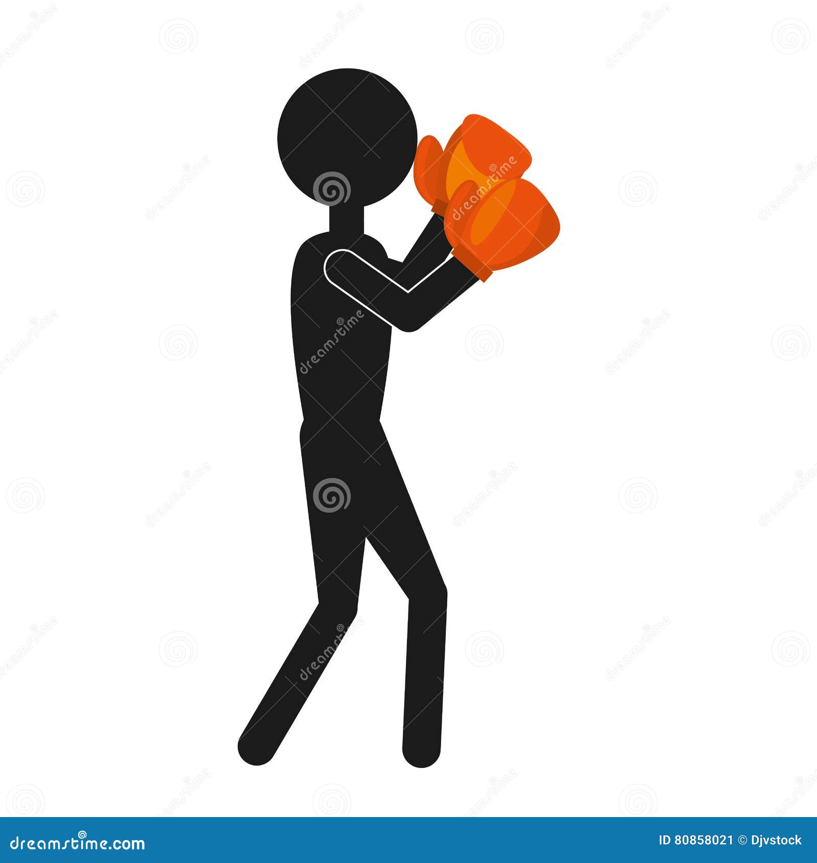 Professional Boxer Avatar Isolated Icon Stock Vector - Illustration of ...