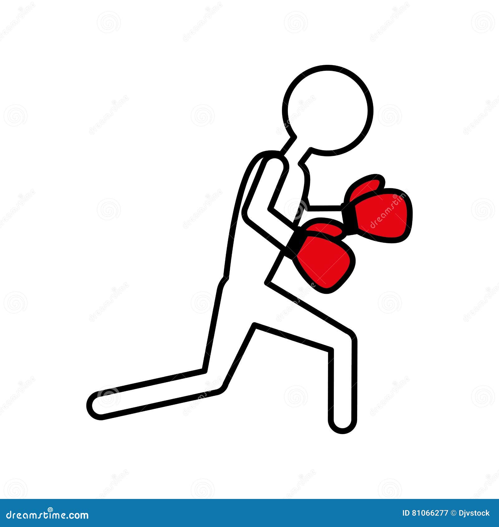 Professional Boxer Avatar Isolated Icon Stock Vector - Illustration of ...