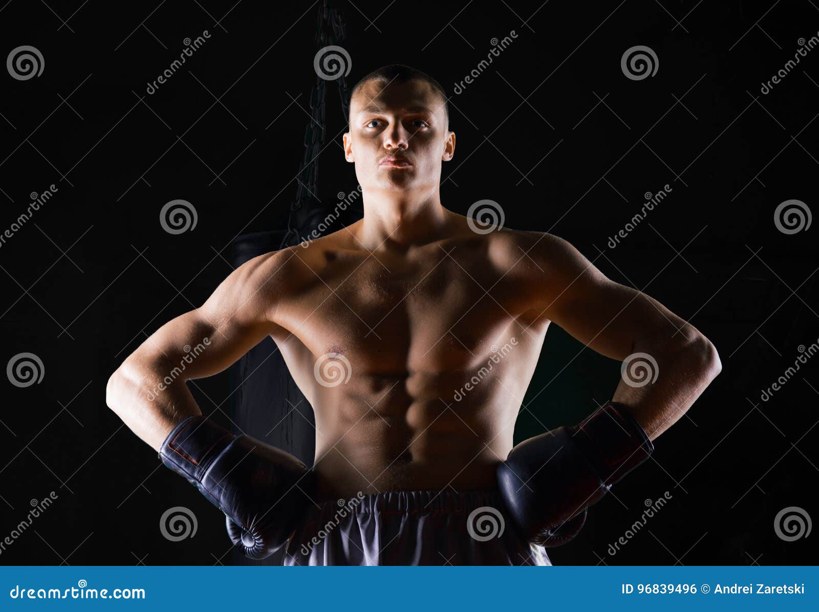 Professional Boxer Stands in the Gym Stock Photo - Image of athlete ...