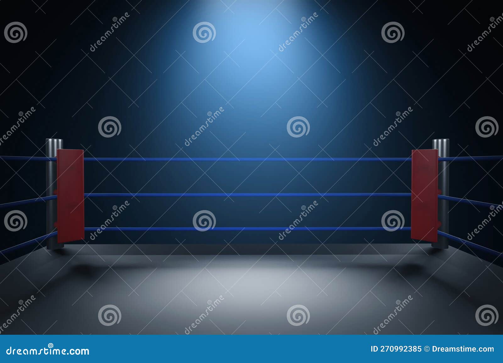 Professional Boxing Ring 3d Illustrations Stock Illustration ...