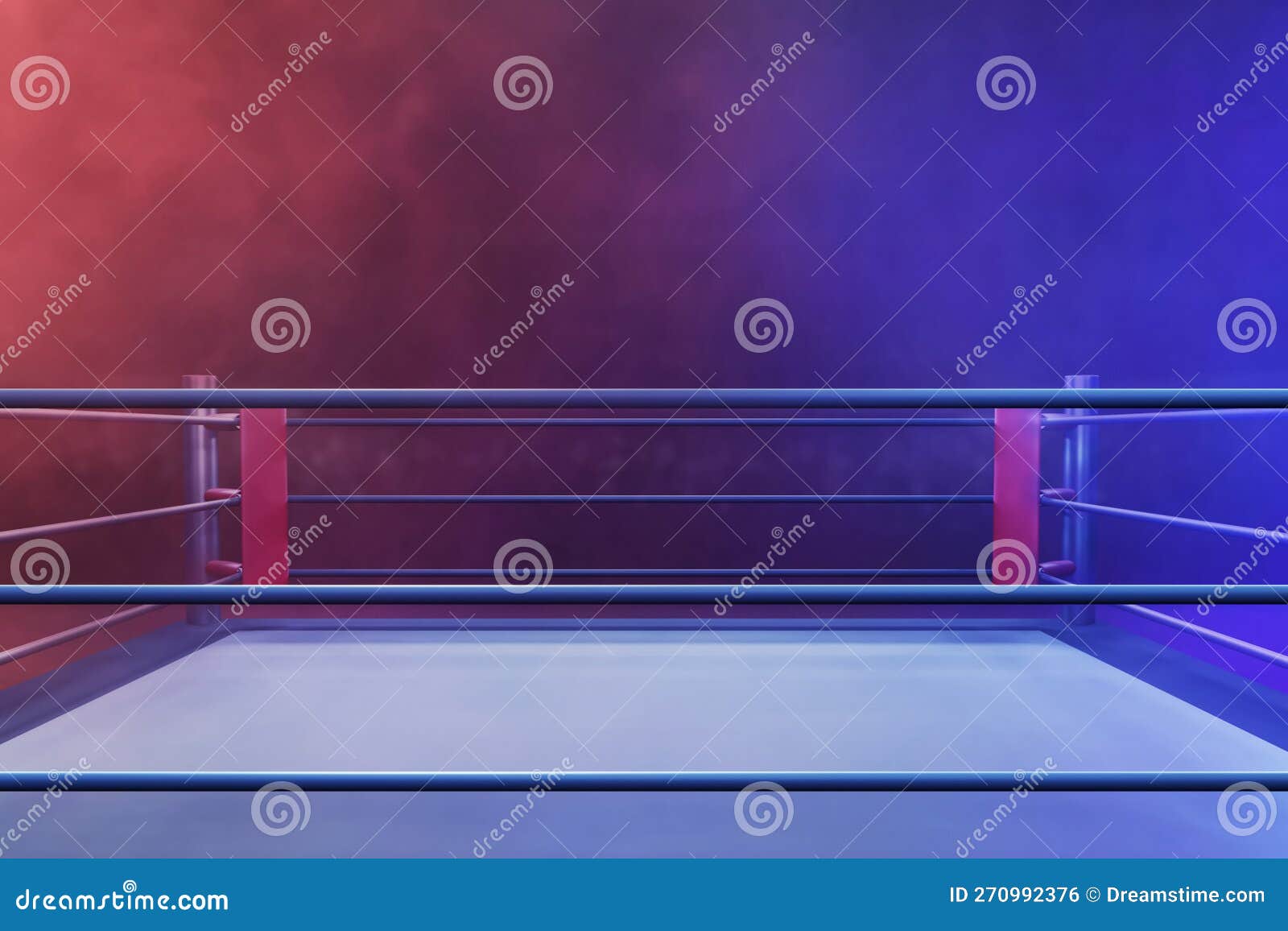 Professional Boxing Ring 3d Illustrations Stock Illustration ...