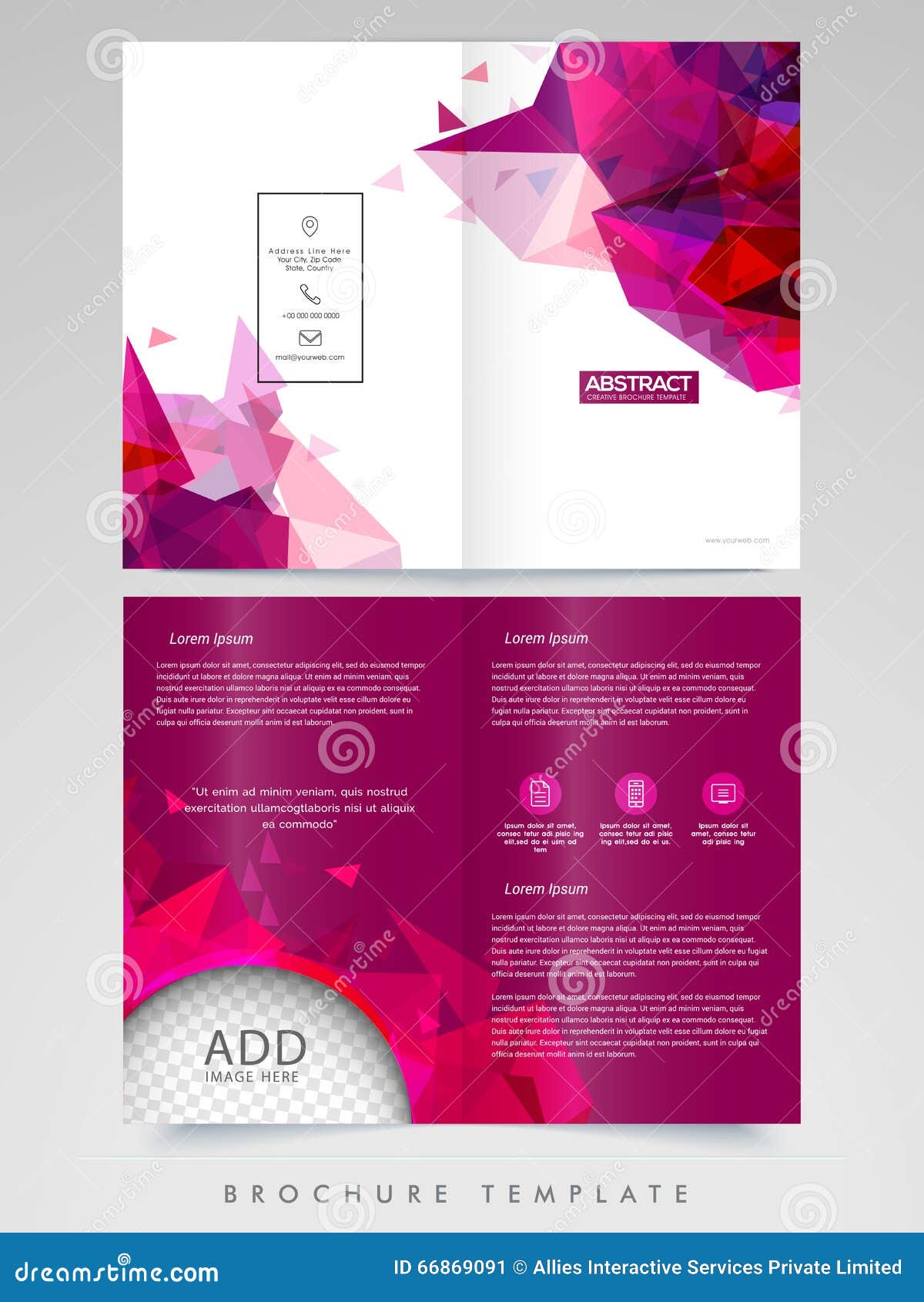Professional Brochure, Template or Flyer Design. Stock Illustration ... Professional Brochure, Template or Flyer Design. Stock Illustration ...