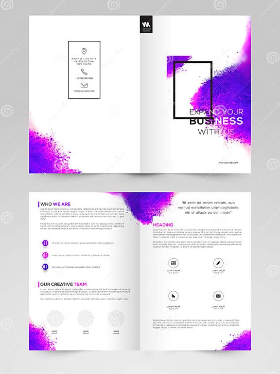 Professional Brochure, Template or Flyer Design. Stock Illustration ... Professional Brochure, Template or Flyer Design. Stock Illustration ...