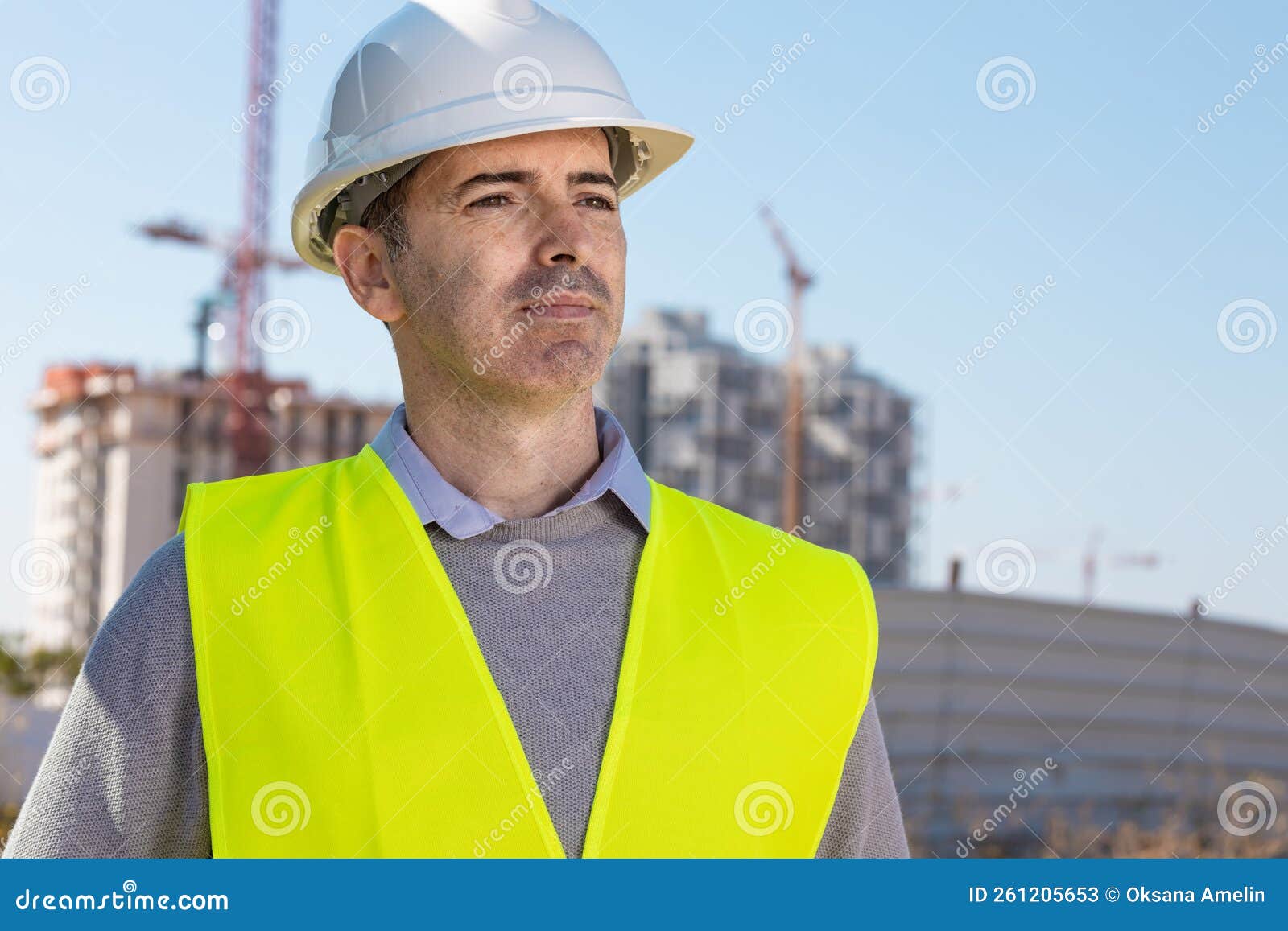 Professional Builder Wearing a Helmet Stock Image - Image of ...