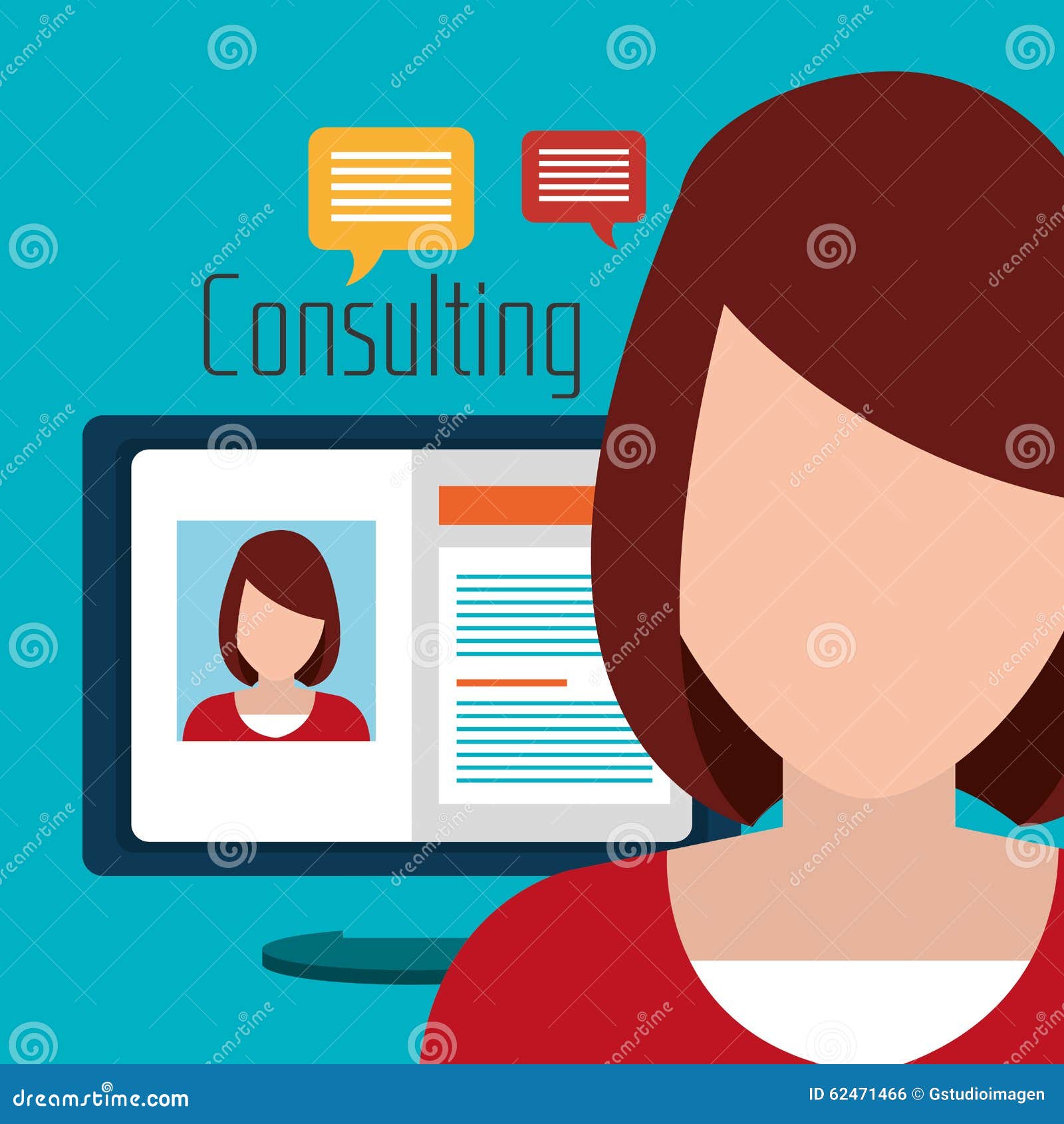 Professional Business Consulting Stock Illustration - Illustration of ...