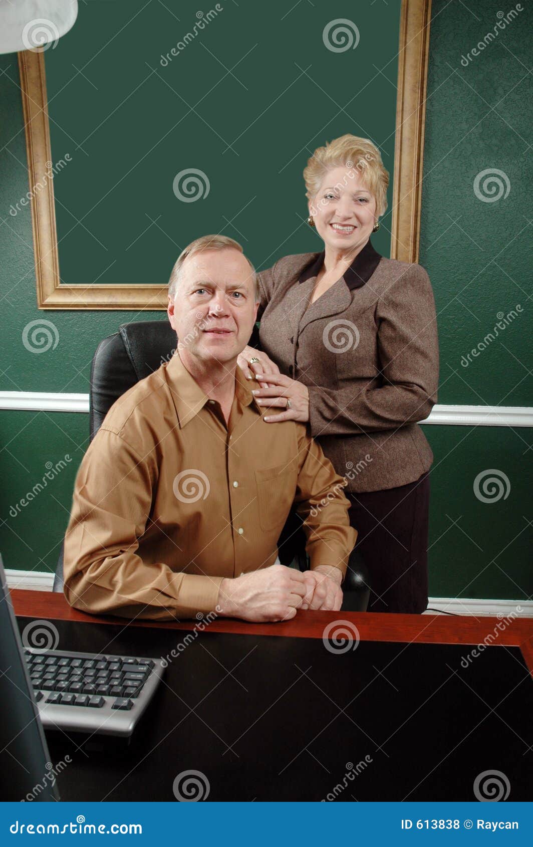 Professional Business Couple Stock Photo - Image of hair, chair: 613838