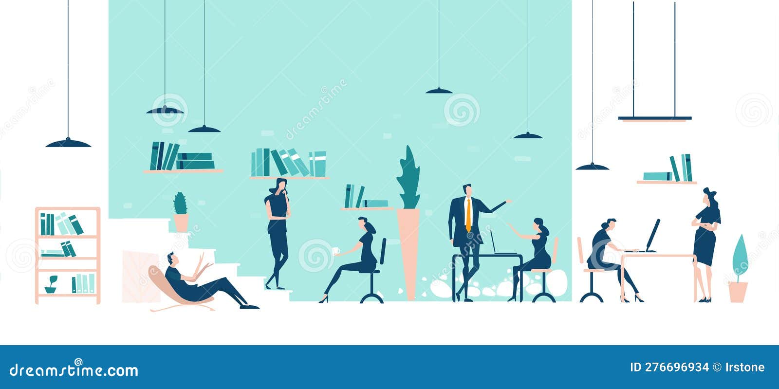 Professional Business Environment, Business People Working in Office ...