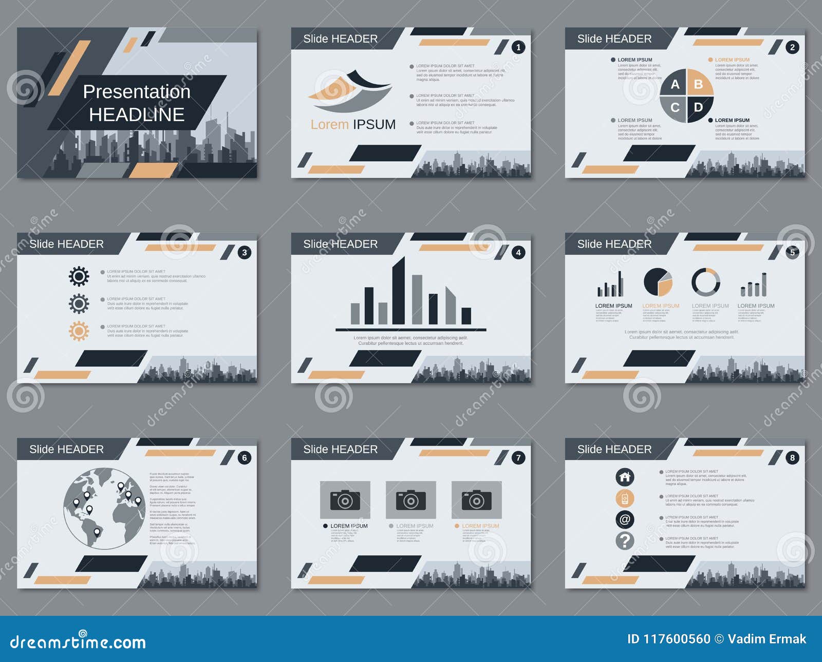 Professional Business Presentation, Slide Show Vector Template Stock ... Professional Business Presentation, Slide Show Vector Template Stock ...