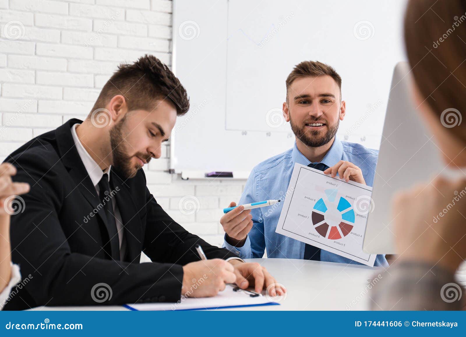 Professional Business Trainer Working with People Stock Photo - Image ...