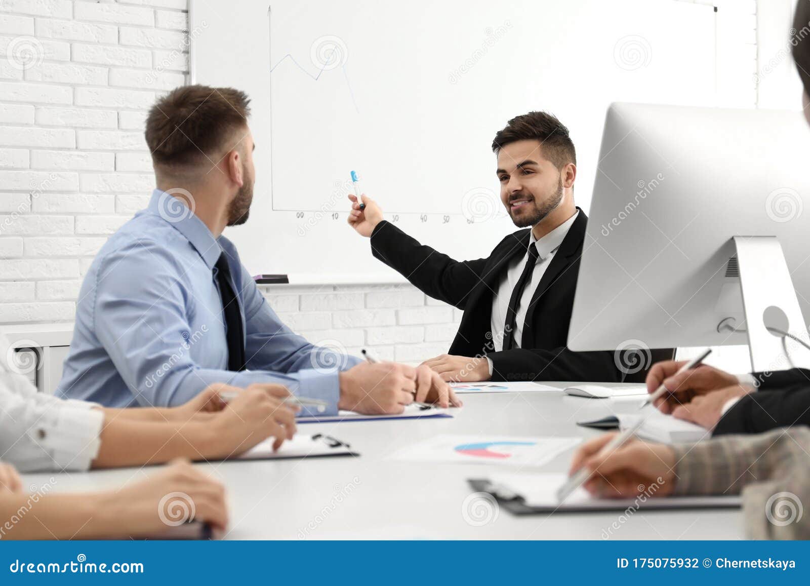 Professional Business Trainer Working with People Stock Photo - Image ...
